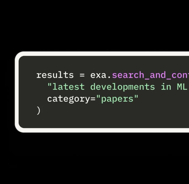 Exa | Web Search API | AI Web Researcher
